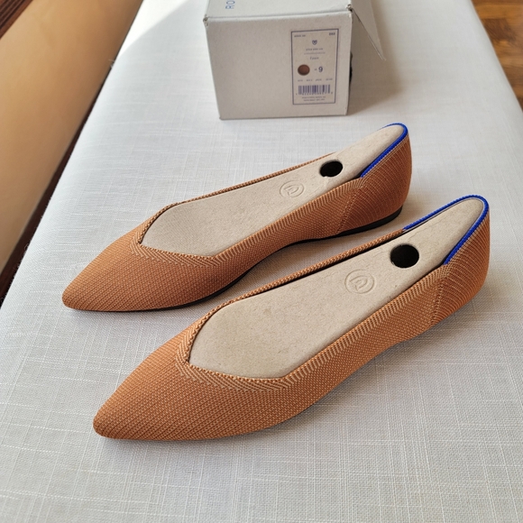 Rothy's | Shoes | New Rothys Sz 9 Fawn Tan Brown Caramel Point Points ...